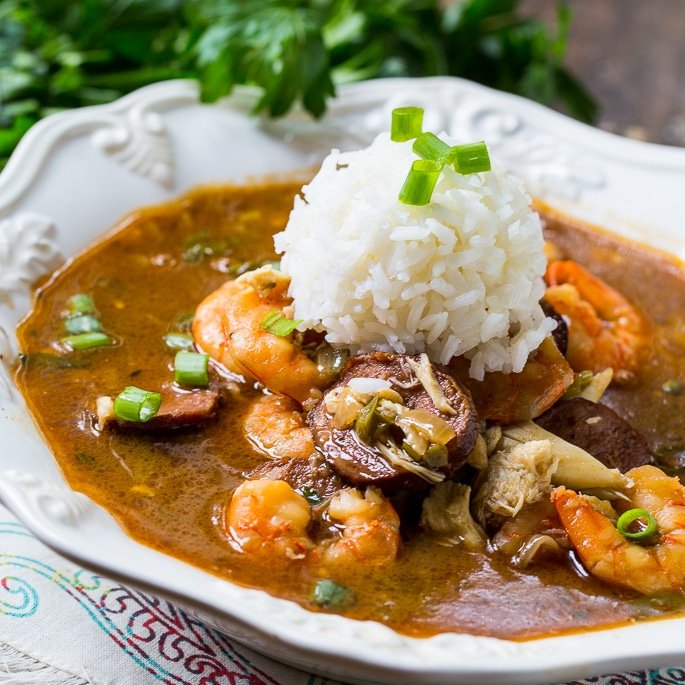 Does seafood gumbo have meat in it?