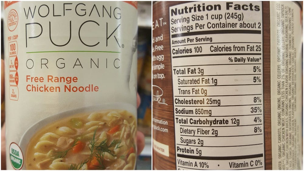 Does soup have a lot of sodium?