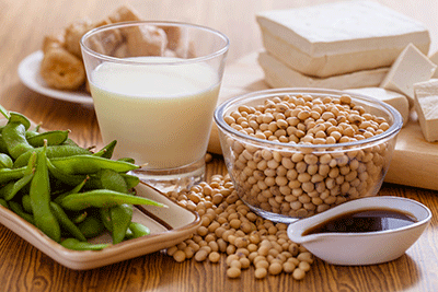 Does soy help with hot flashes?