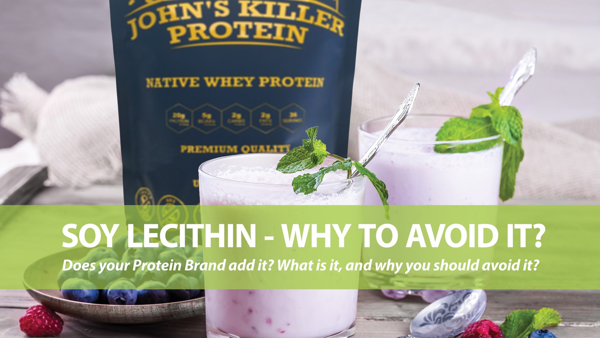 Does soy lecithin contain protein?