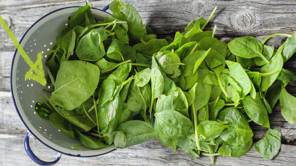 Does spinach boost blood?