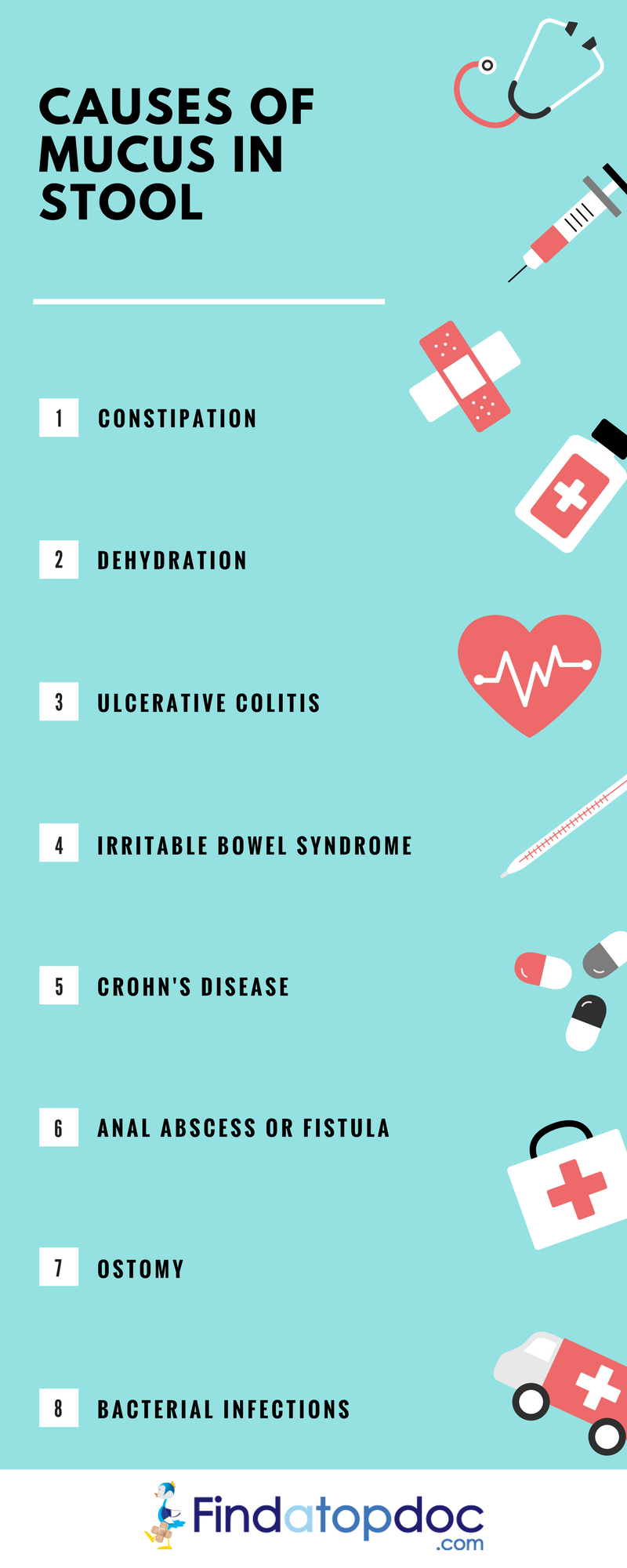 Does stress cause mucus in stool?