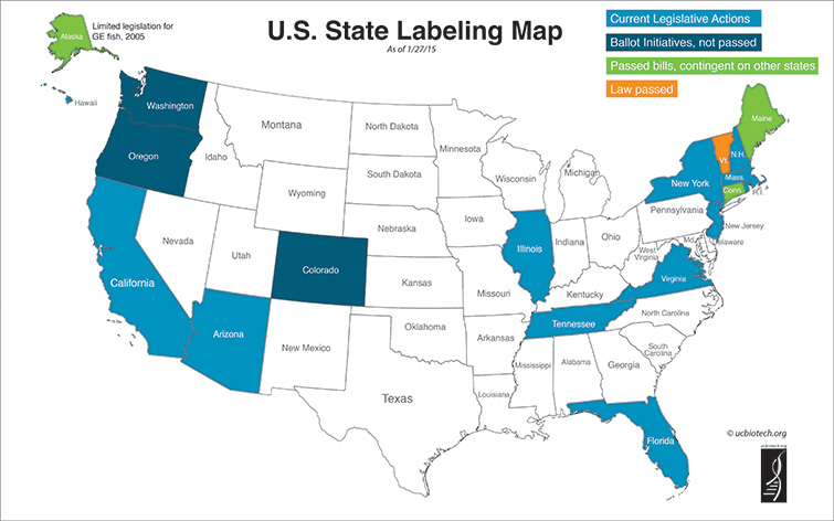 Does the United States have GMO labeling laws?