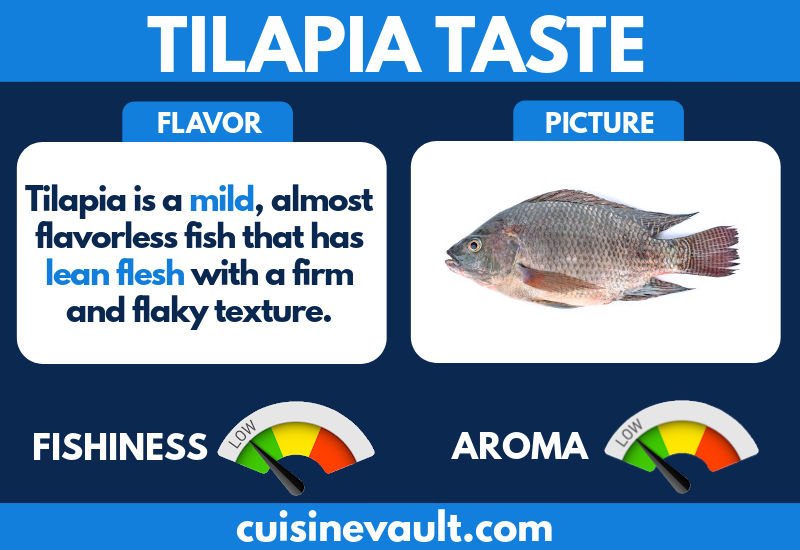 Does tilapia have an earthy taste?