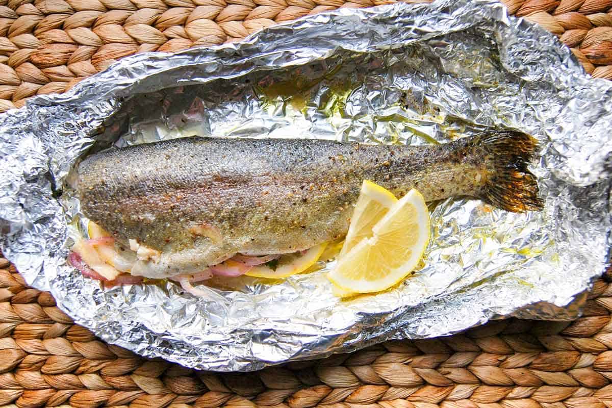 Does trout need to be cooked through?