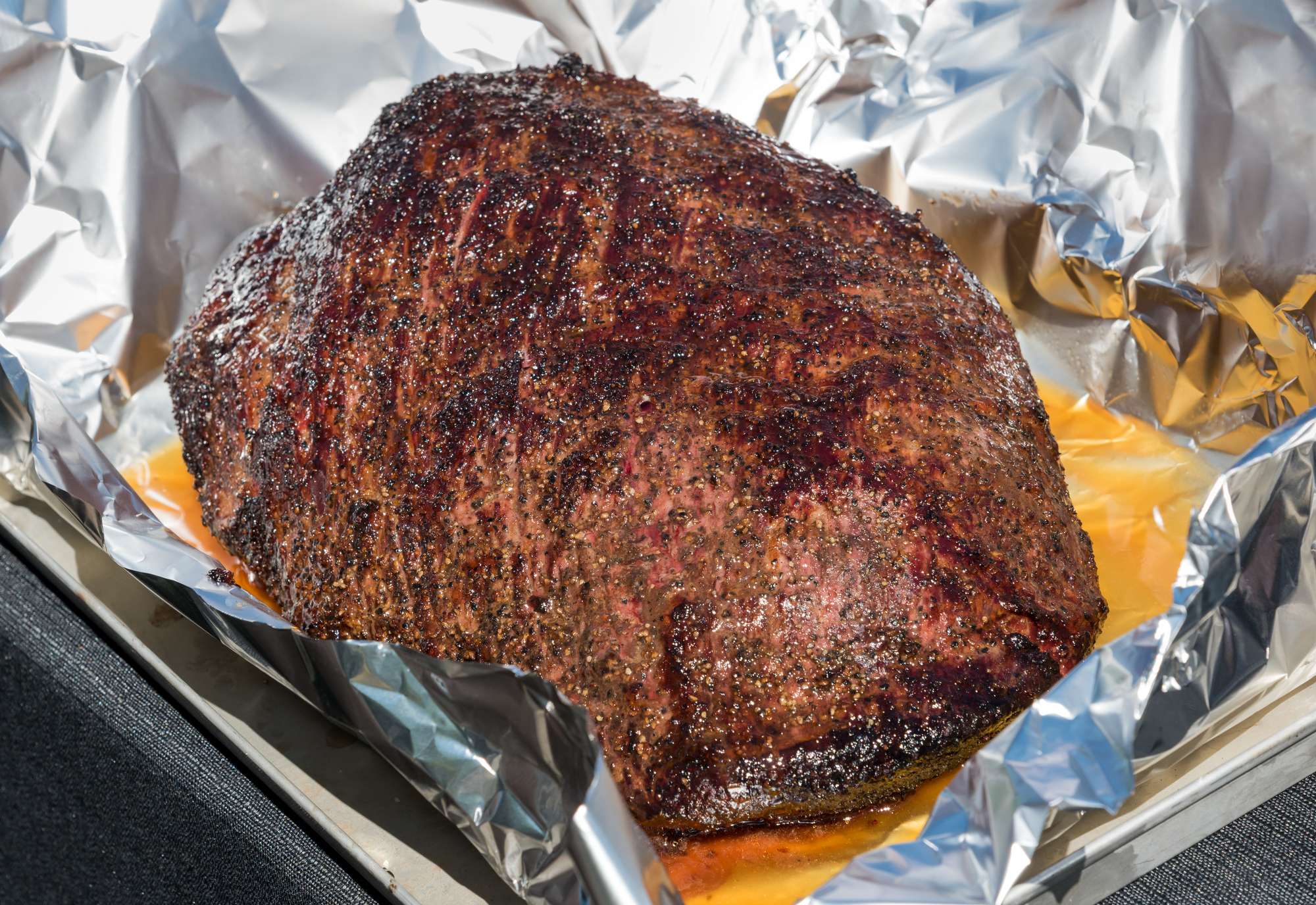 Does wrapping a brisket destroy bark?