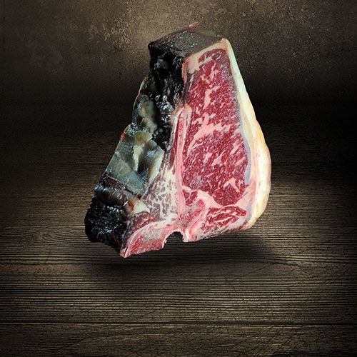 How are steaks dry-aged?