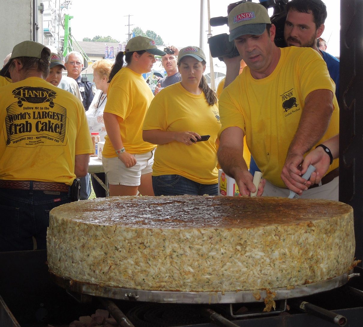 How big is a large crab cake?