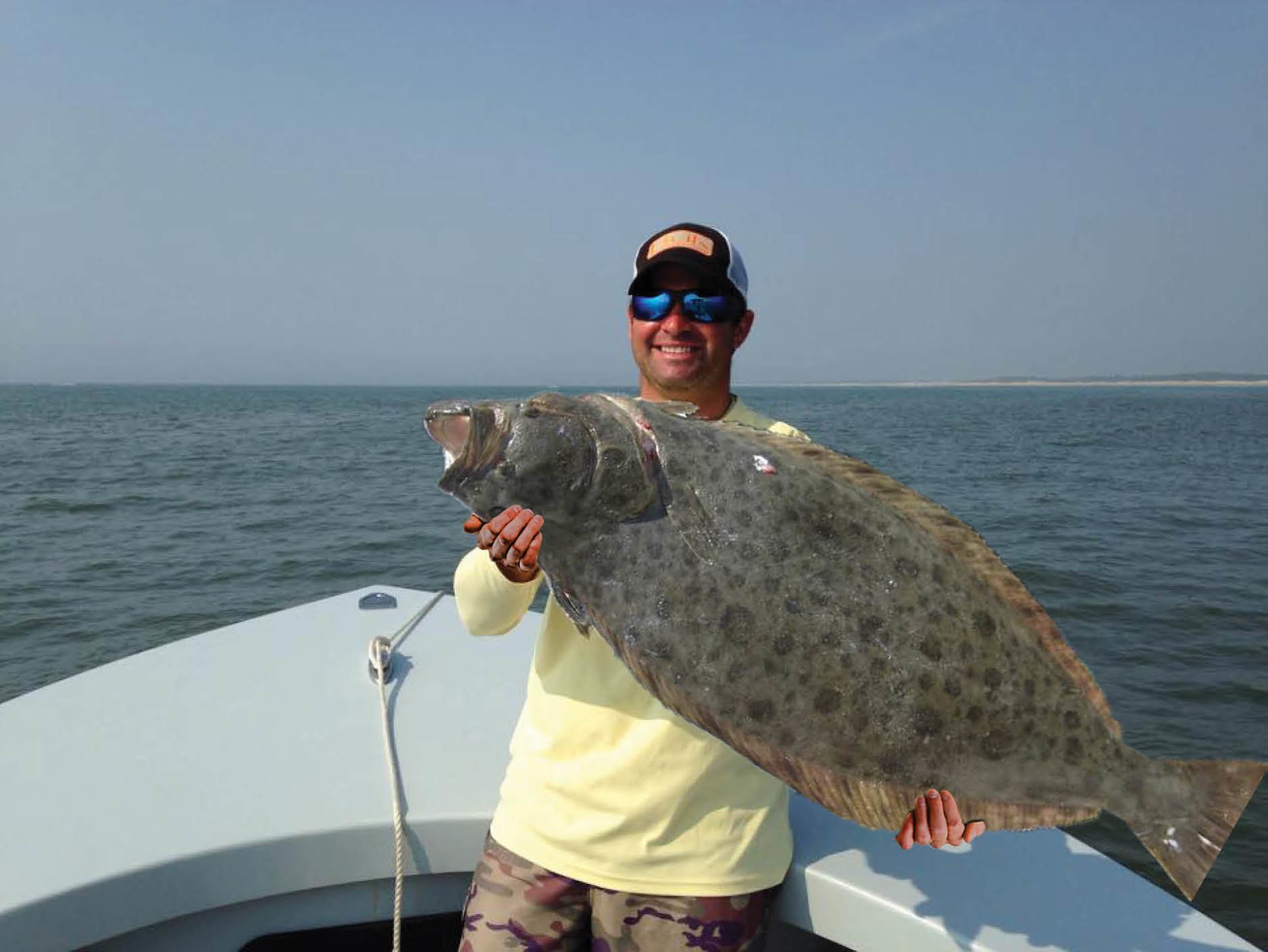 How big is the biggest flounder ever caught?