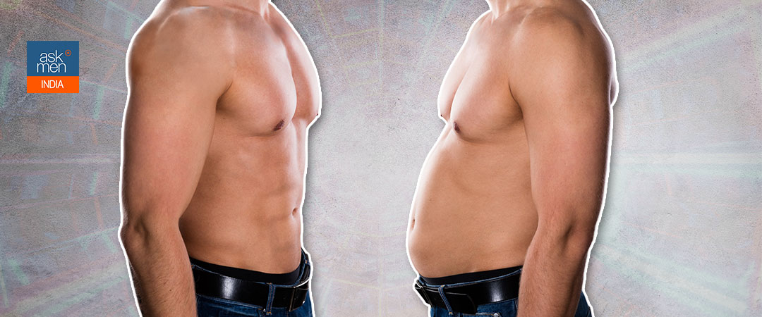 How can a man get rid of a bloated stomach?