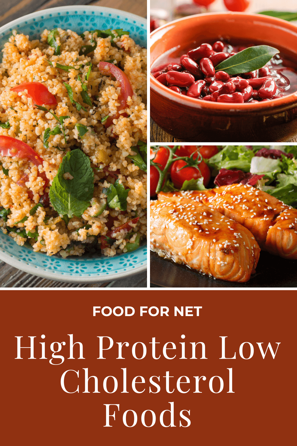 How can I eat high protein but low cholesterol?