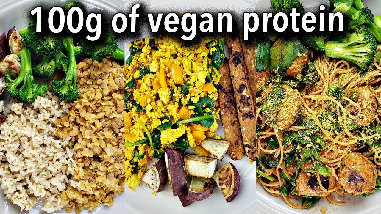 How can I get 100g protein a day vegan?