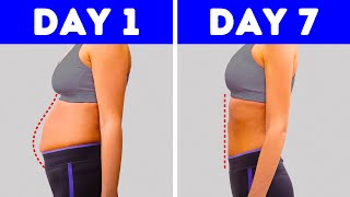 How can I get a flat stomach in 1 day?