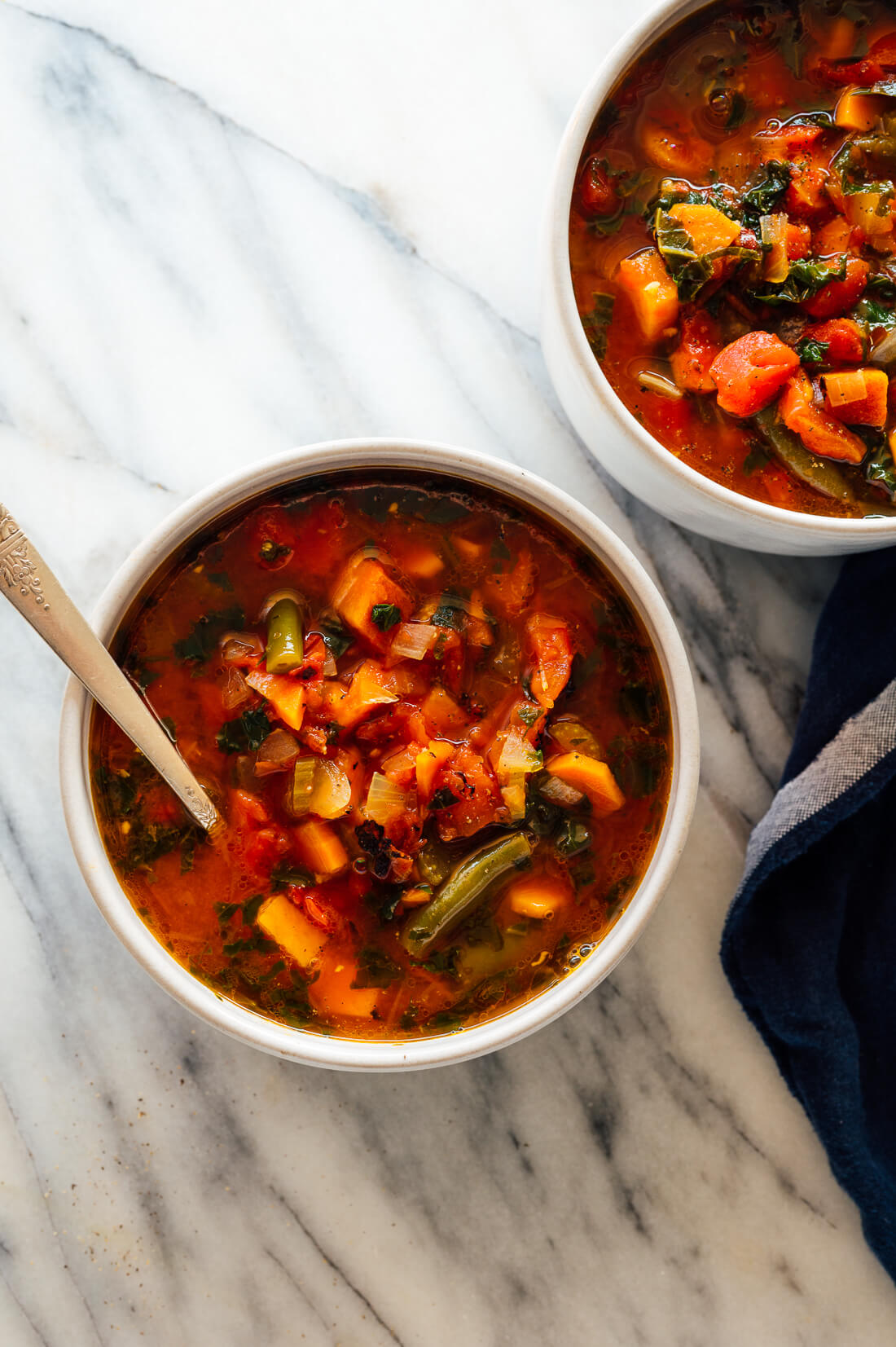 How can I give my vegetable soup more flavor?