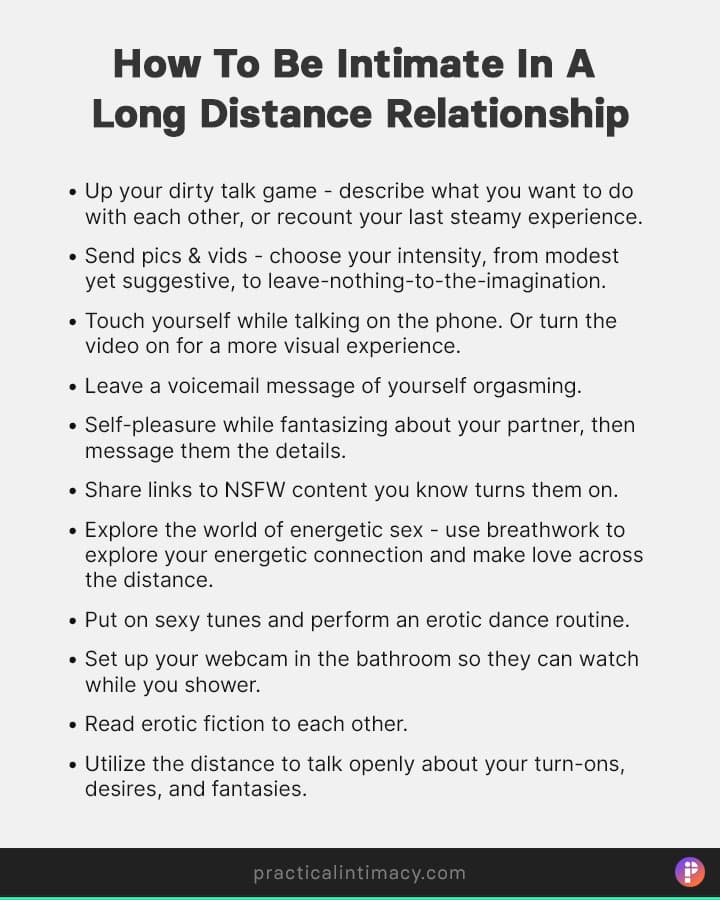 How can I improve my affection in a long distance relationship?