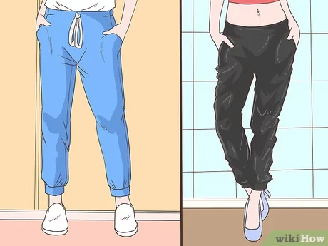 How can I look skinny in sweatpants?