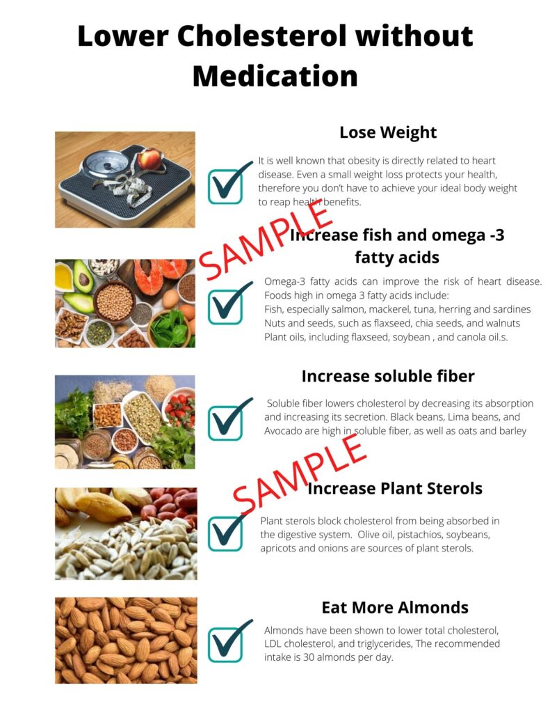 How can I lower my cholesterol without medication?