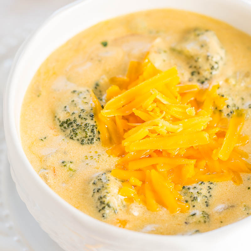 How can I make canned Broccoli Cheddar soup better?