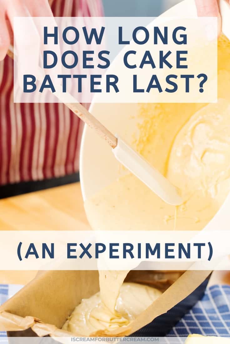 How can I preserve my cake batter?