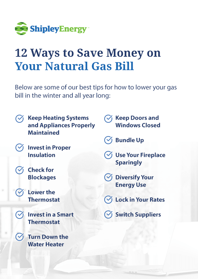 How can I reduce my gas bill at home?