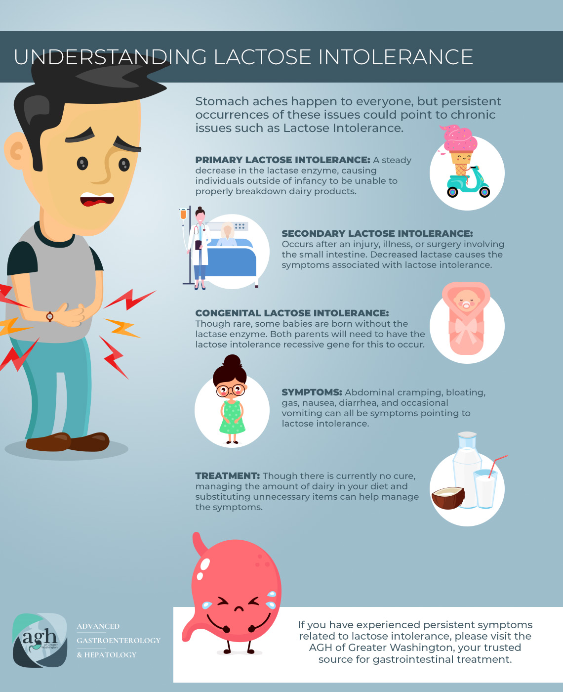 How can I stop gas from lactose intolerance immediately?