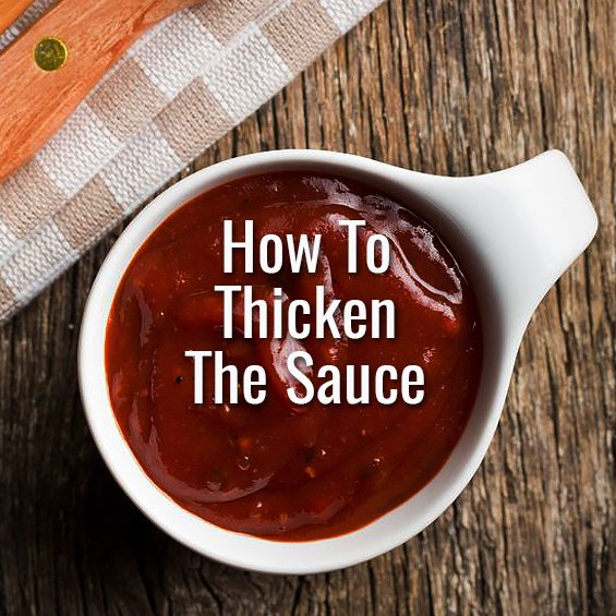 How can I thicken a sauce without cooking it?