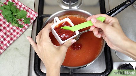 How can I thicken tomato sauce without flour or cornstarch?