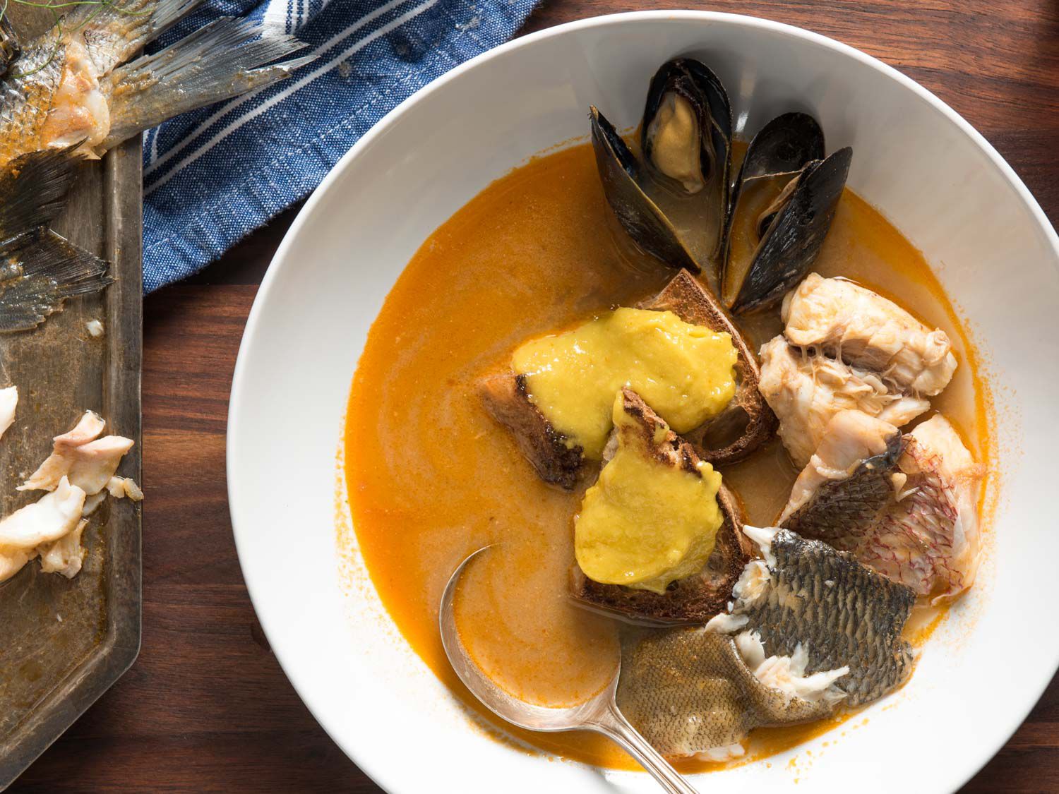 How can I thicken up my bouillabaisse?