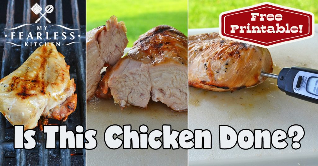 How can you tell if chicken is cooked without cutting it?