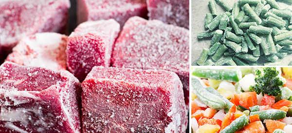 How can you tell if frozen food has gone bad?