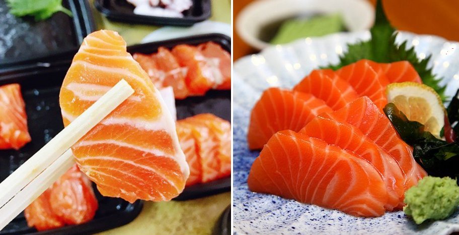 How can you tell if sashimi is good quality?