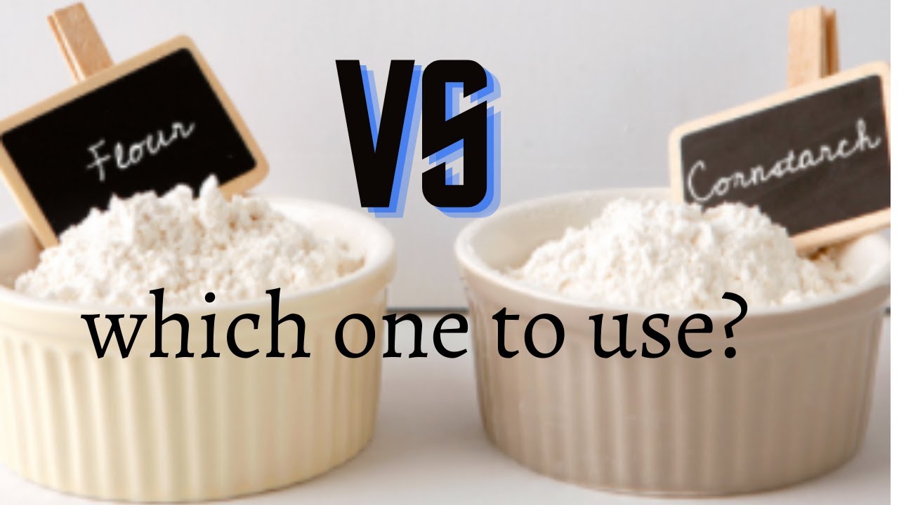 How can you tell the difference between flour and cornstarch?