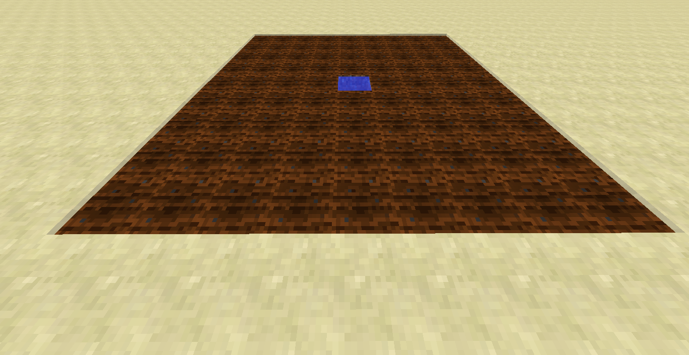How close does water have to be in a farm in Minecraft?