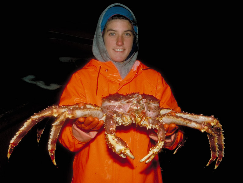 How deep are the king crab?