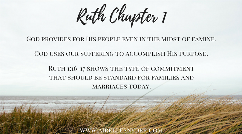 How did God show his commitment to his people in Ruth?