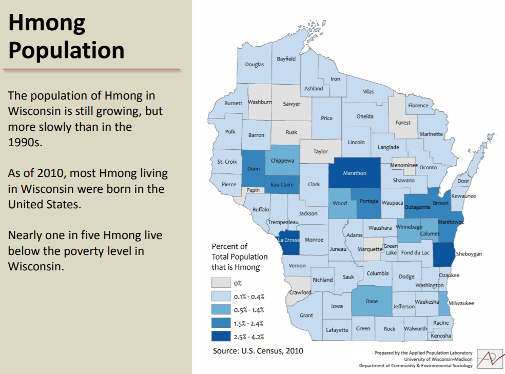 How did Hmong come to Wisconsin?