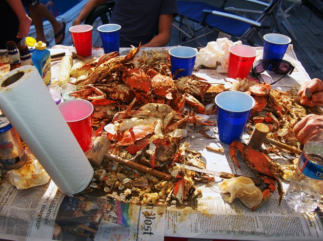 How did humans start eating crabs?