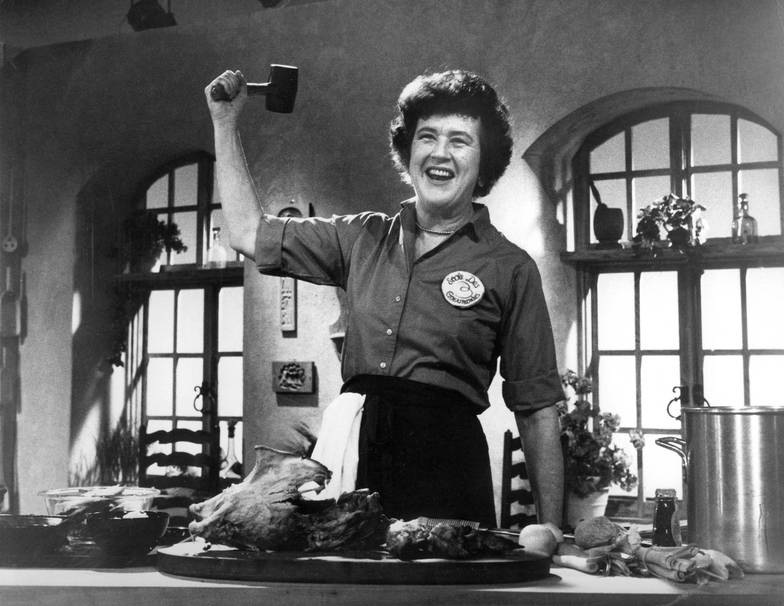 How did Julia Child Cut onions?