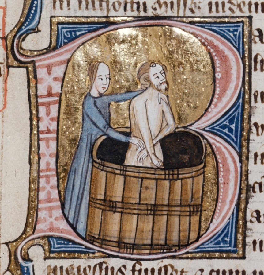 How did medieval peasants wash?