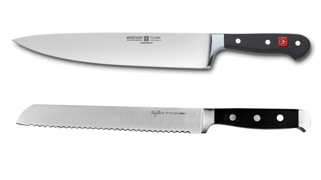 How do bread knives differ from other knives?