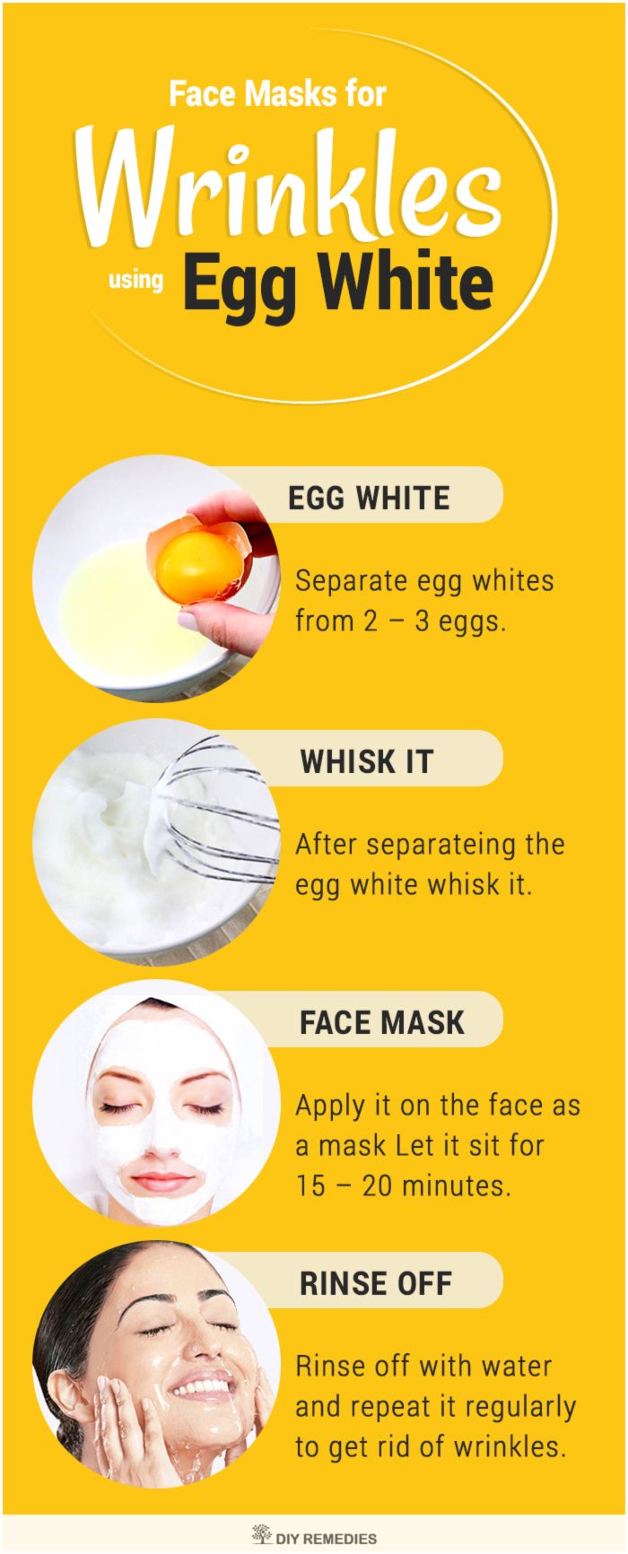 How do eggs get rid of wrinkles?