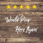 How do guests poop?