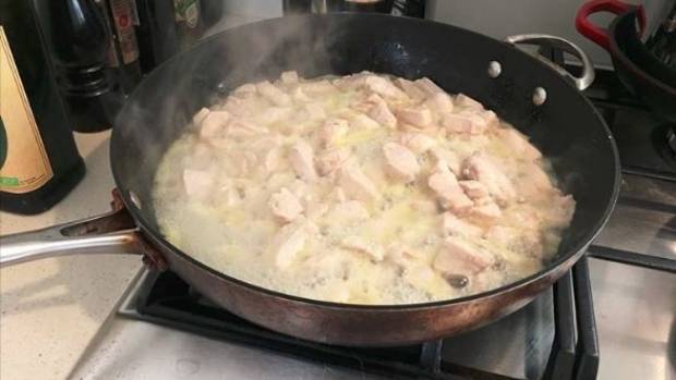 How do I cook chicken without it getting watery?