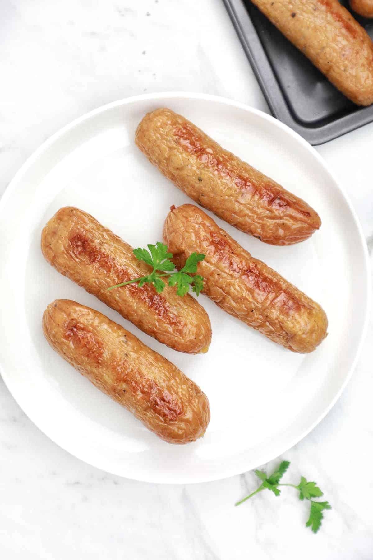 How do I cook sausages in the oven?