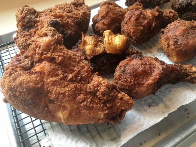 How do I fry chicken without it getting tough?