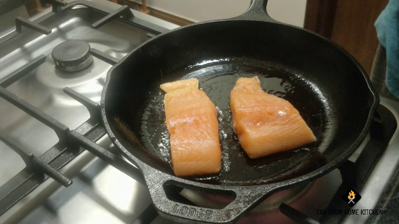 How do I fry fish without a nonstick pan?
