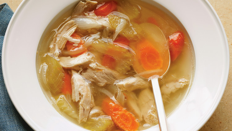 How do I make chicken soup without drying it out?