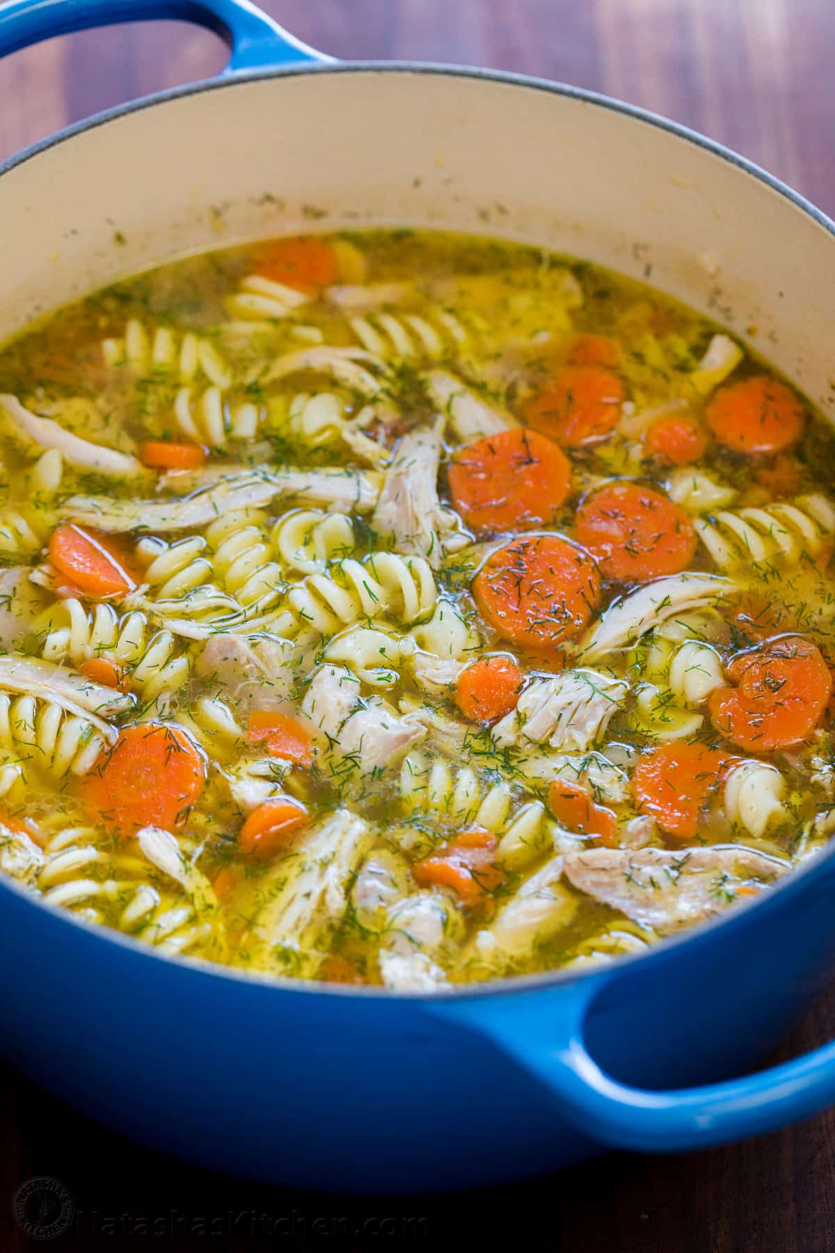 How do I make moist chicken soup?