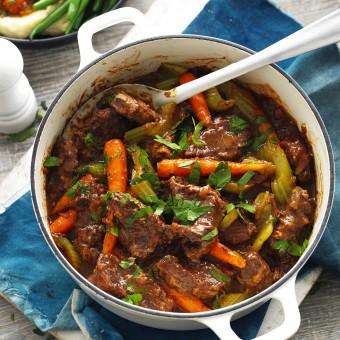 How do I make my beef stew less watery?