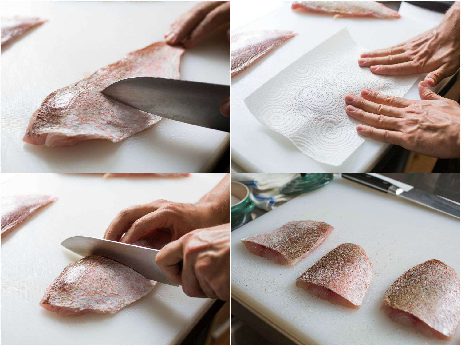 How do I make my fish skin crispy?